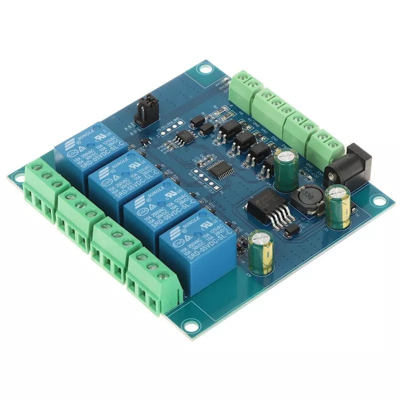 Modul 4 relee 4R-D7 RS-485/UART TTL Modbus RTU