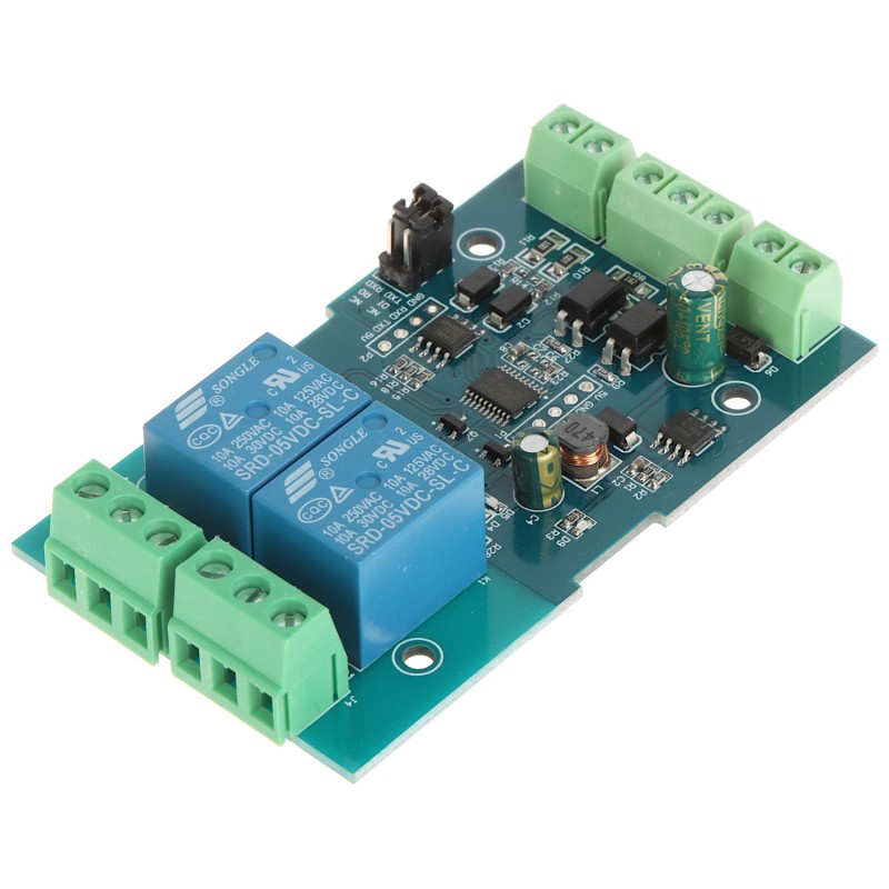 Modul 2 relee 2R-D7 RS-485/UART TTL Modbus RTU