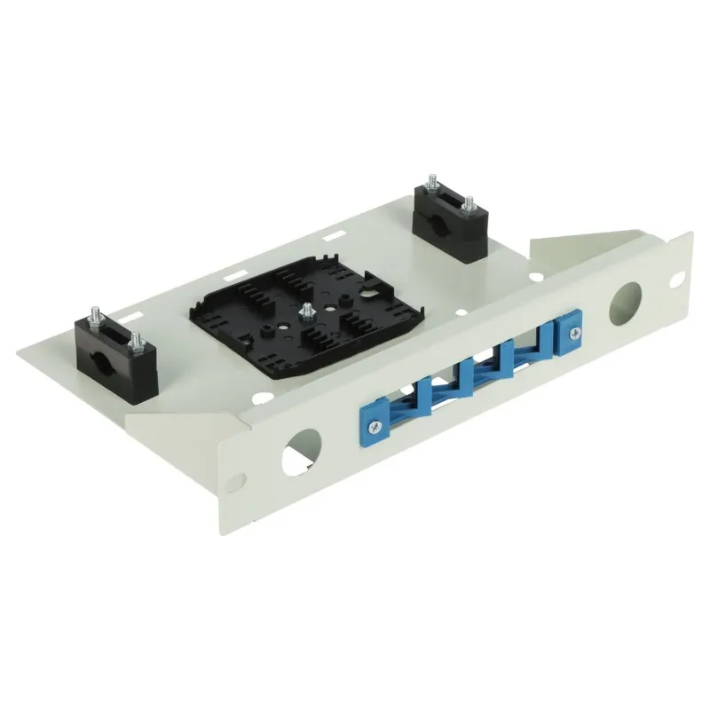 ODF 4 porturi pentru rack 10 inch PPO10-4 cu casetă
