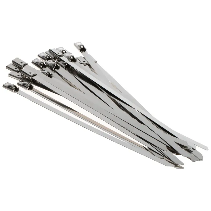 Set 25 șoricei/coliere metalice 150x4.6mm inox TS1446150 Bradas