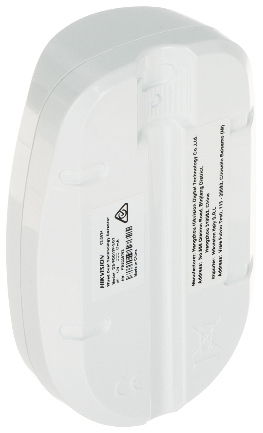 DETECTOR DUAL MICROUNDE + PIR DS-PDD12P-EG2 Hikvision